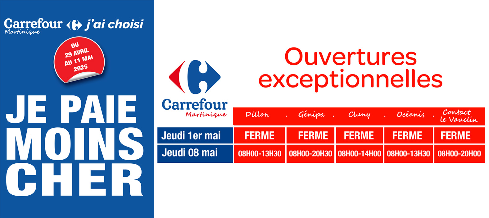 VOS MAGASINS ADAPTENT LEURS HORAIRES